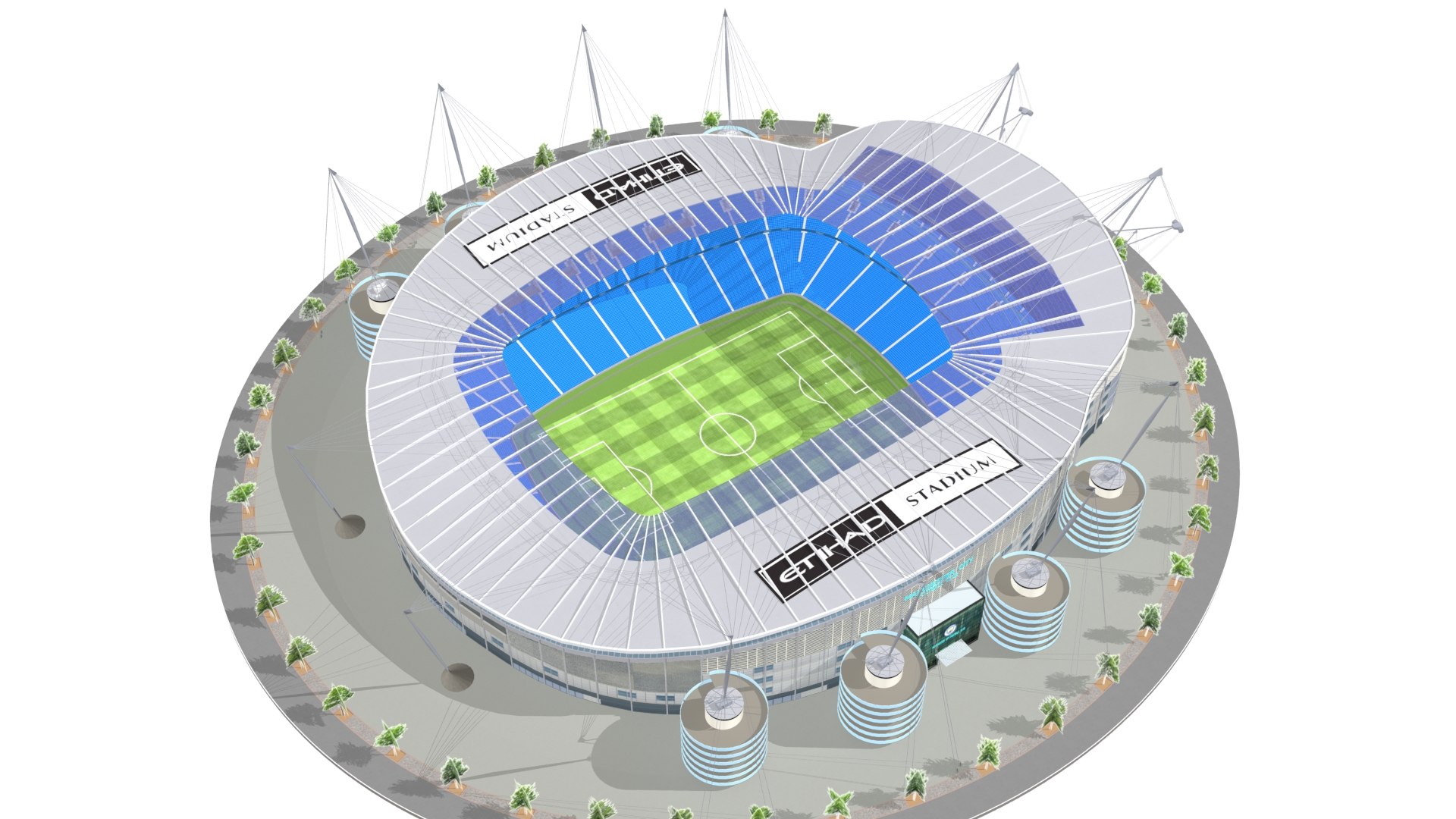 3D Model Etihad Stadium Manchester - TurboSquid 1509215
