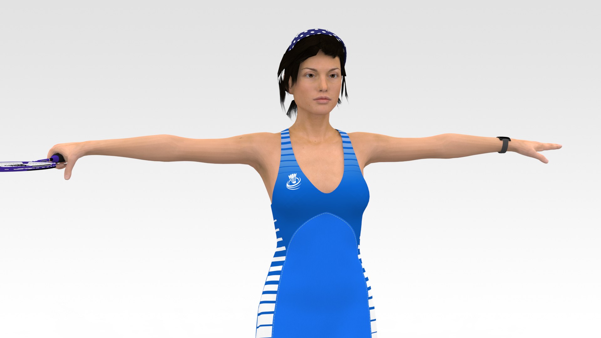 3D Model Badminton Player 01 - TurboSquid 1816096
