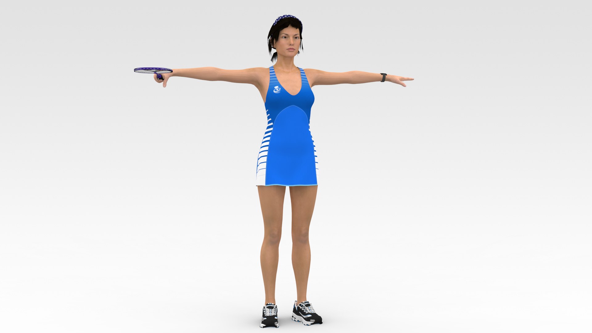 3D Model Badminton Player 01 - TurboSquid 1816096
