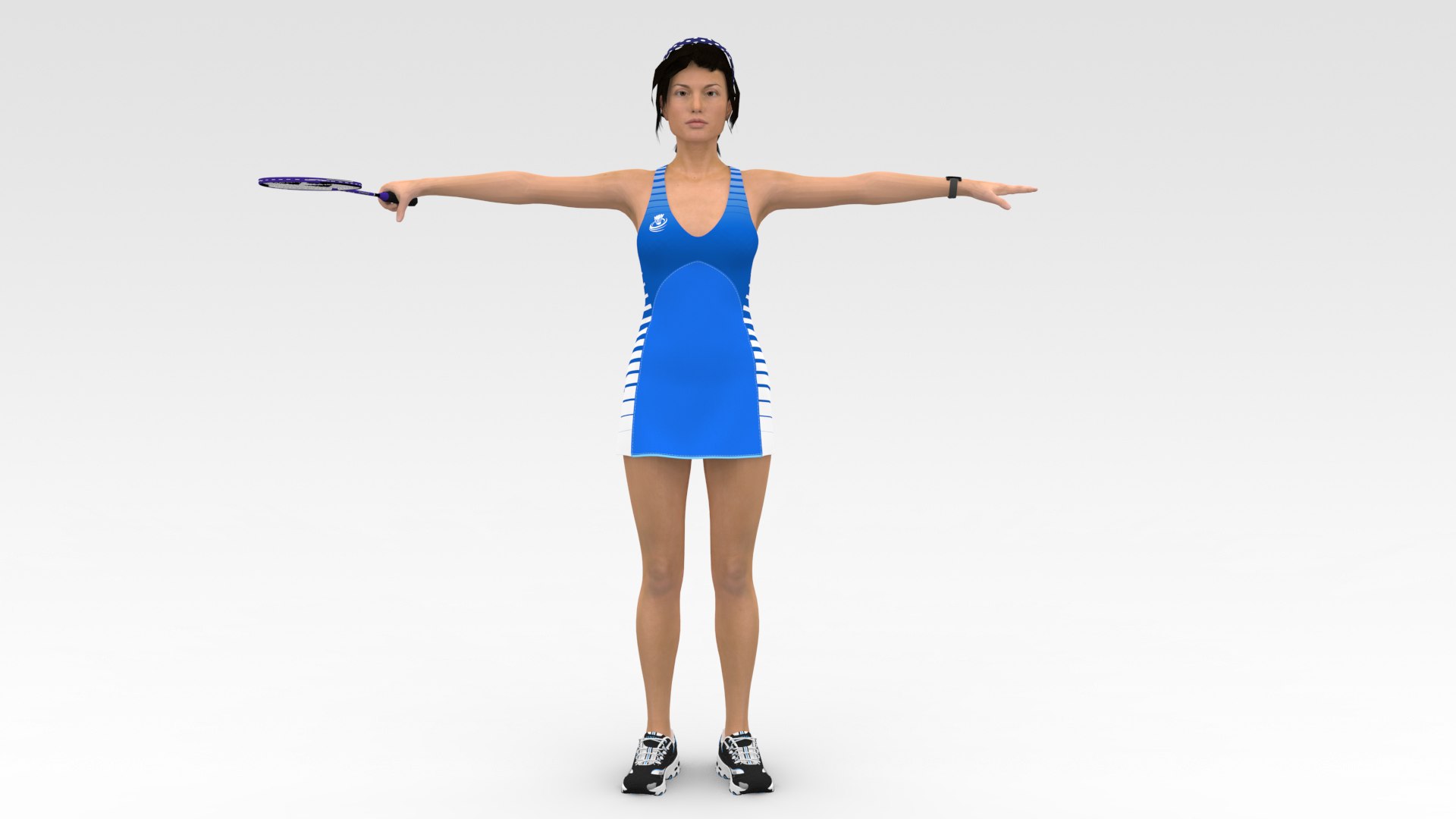 3D Model Badminton Player 01 - TurboSquid 1816096
