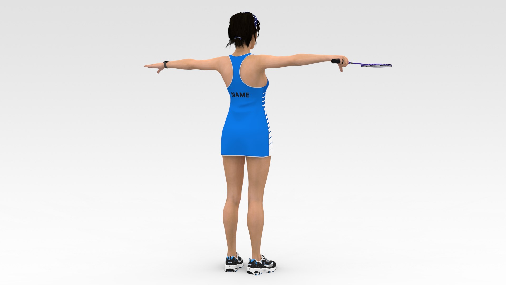3D Model Badminton Player 01 - TurboSquid 1816096