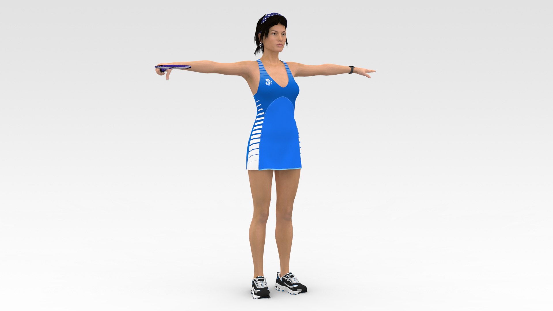 3D Model Badminton Player 01 - TurboSquid 1816096