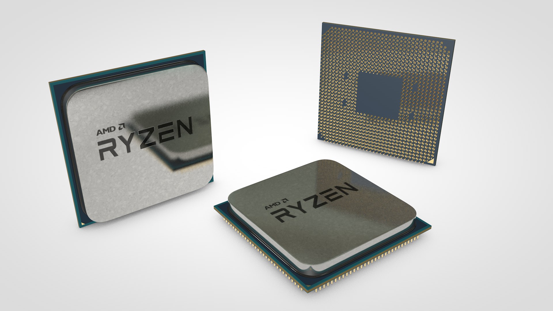 Amd Ryzen Processor 3D Model - TurboSquid 1427970