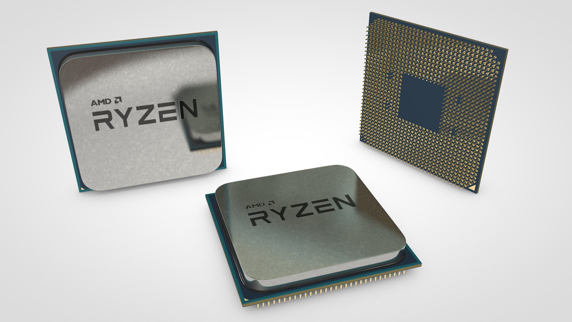 Amd Ryzen Processor 3D Model - TurboSquid 1427970