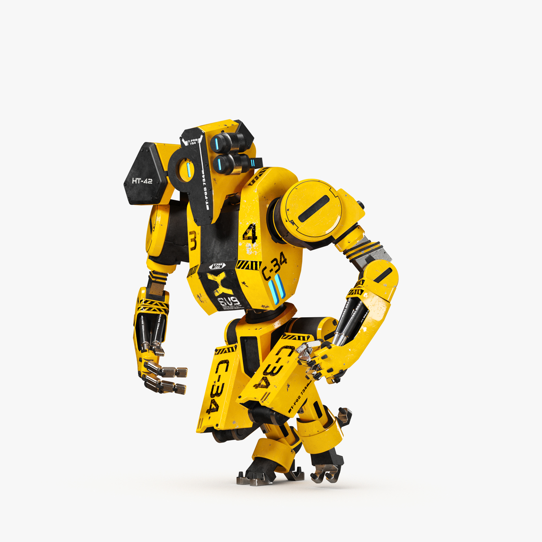 Worker Robot Model - TurboSquid 1992794