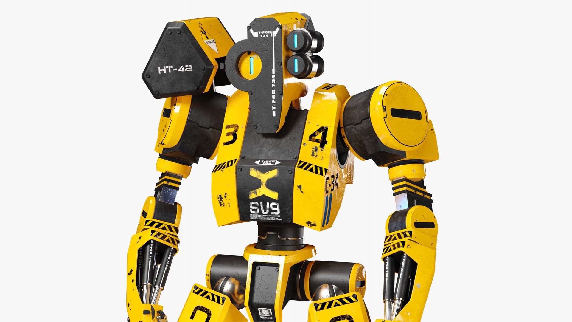 Worker Robot Model - TurboSquid 1992794