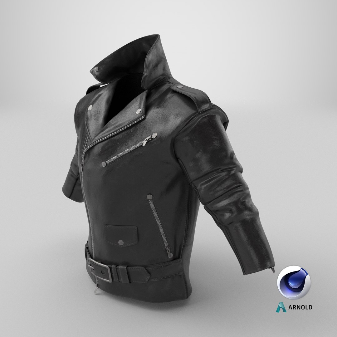 3D Leather Jacket - TurboSquid 2324741