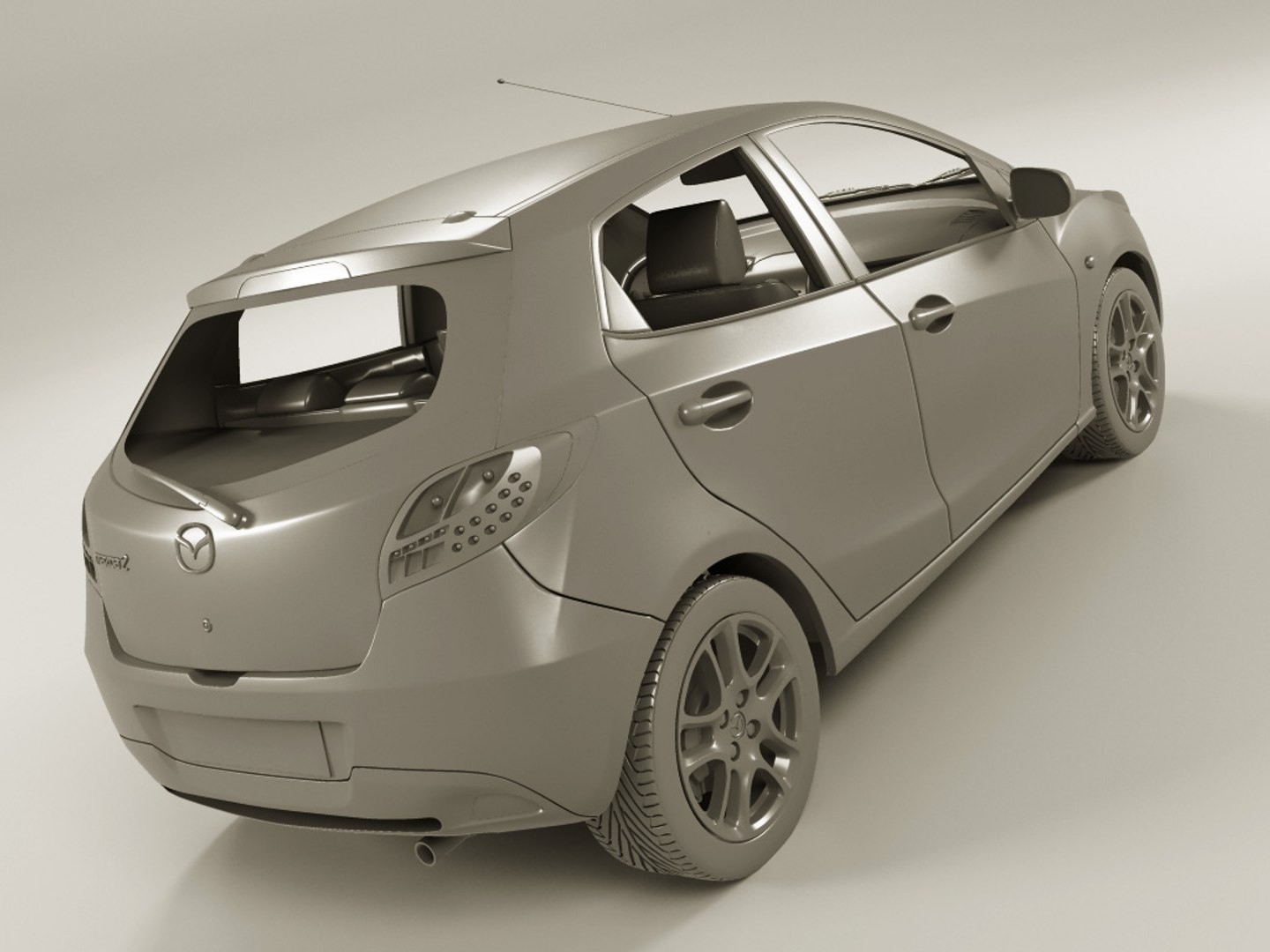 3d Mazda 2011 Model