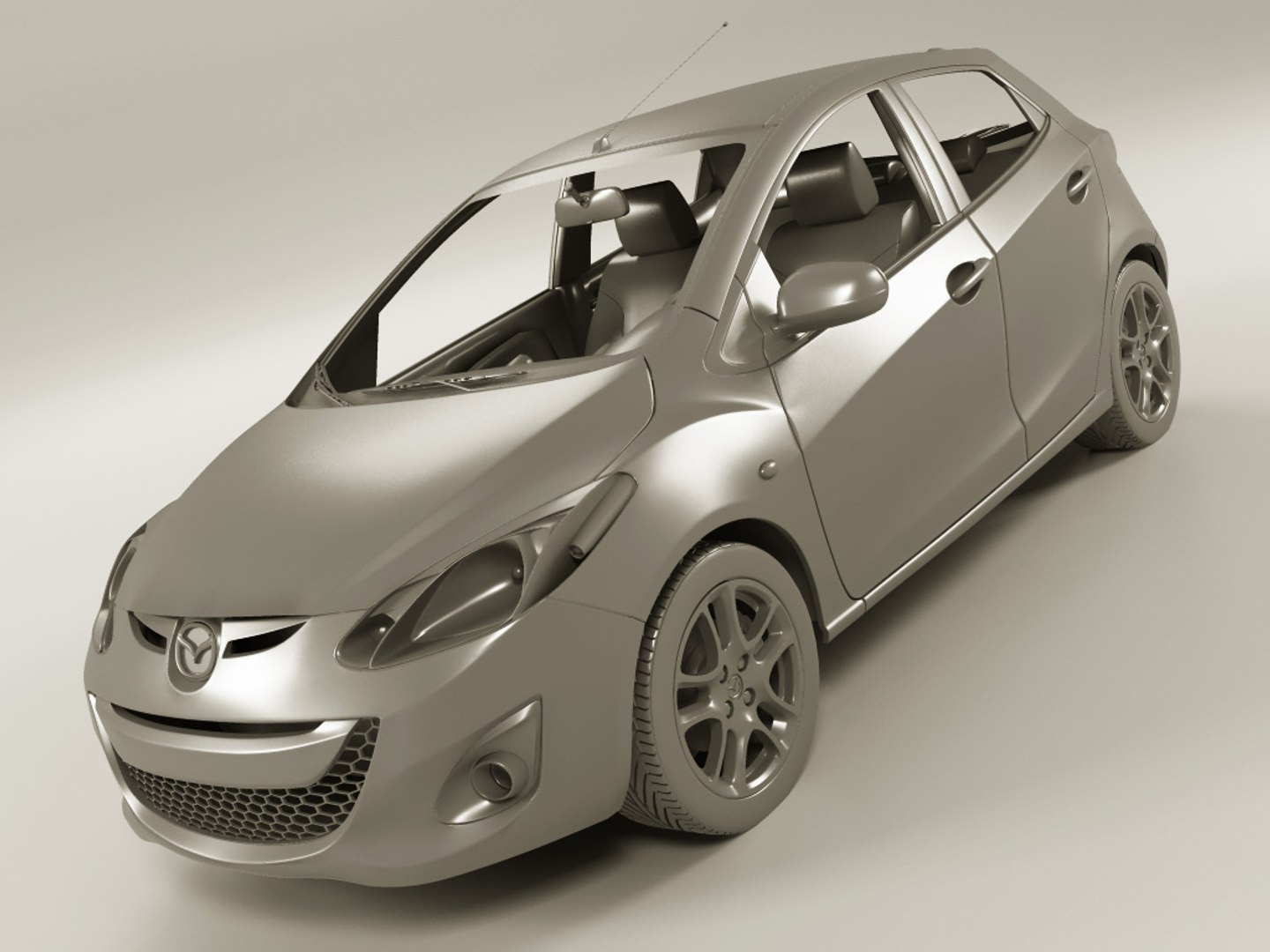 3d Mazda 2011 Model