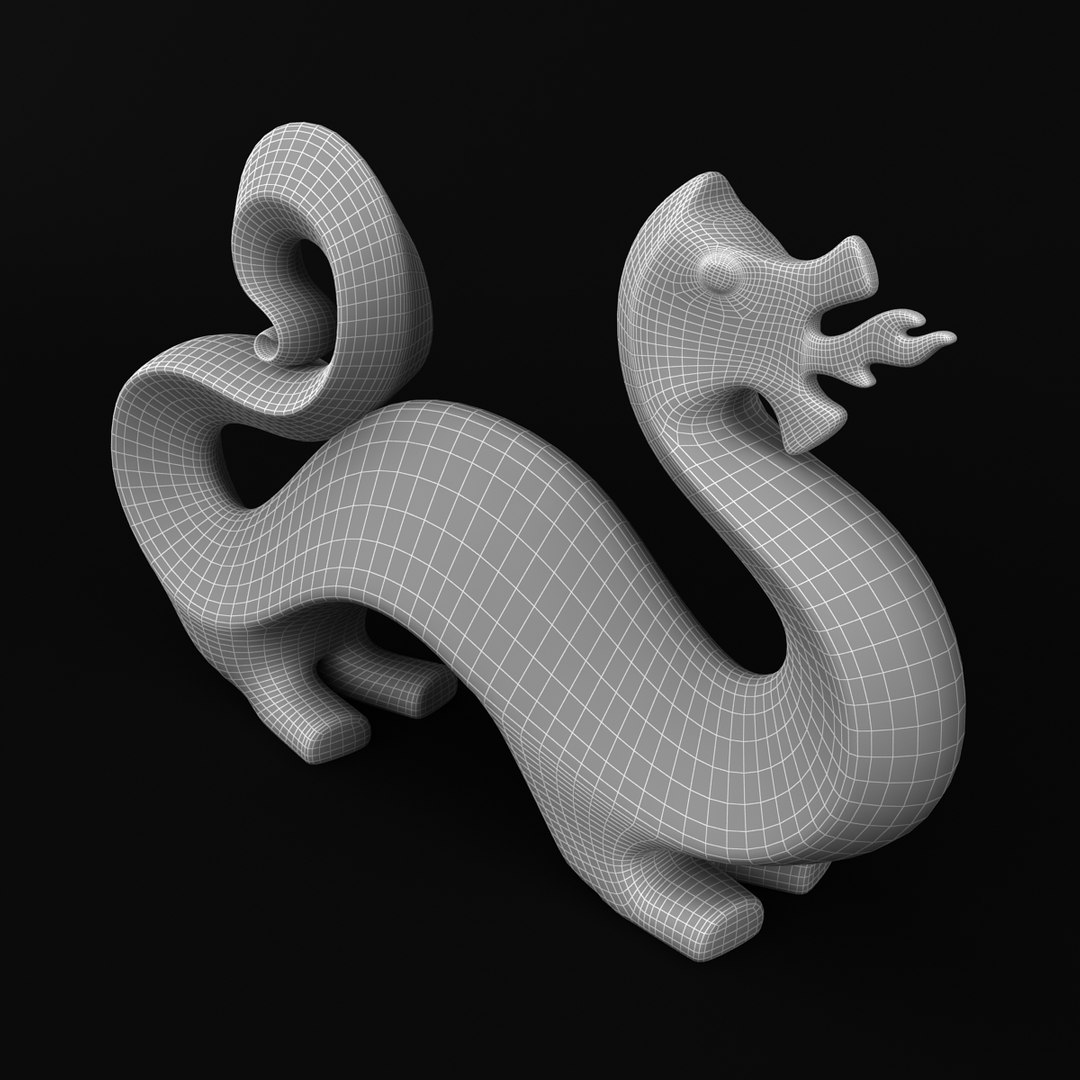 3dsmax Dragon Statue