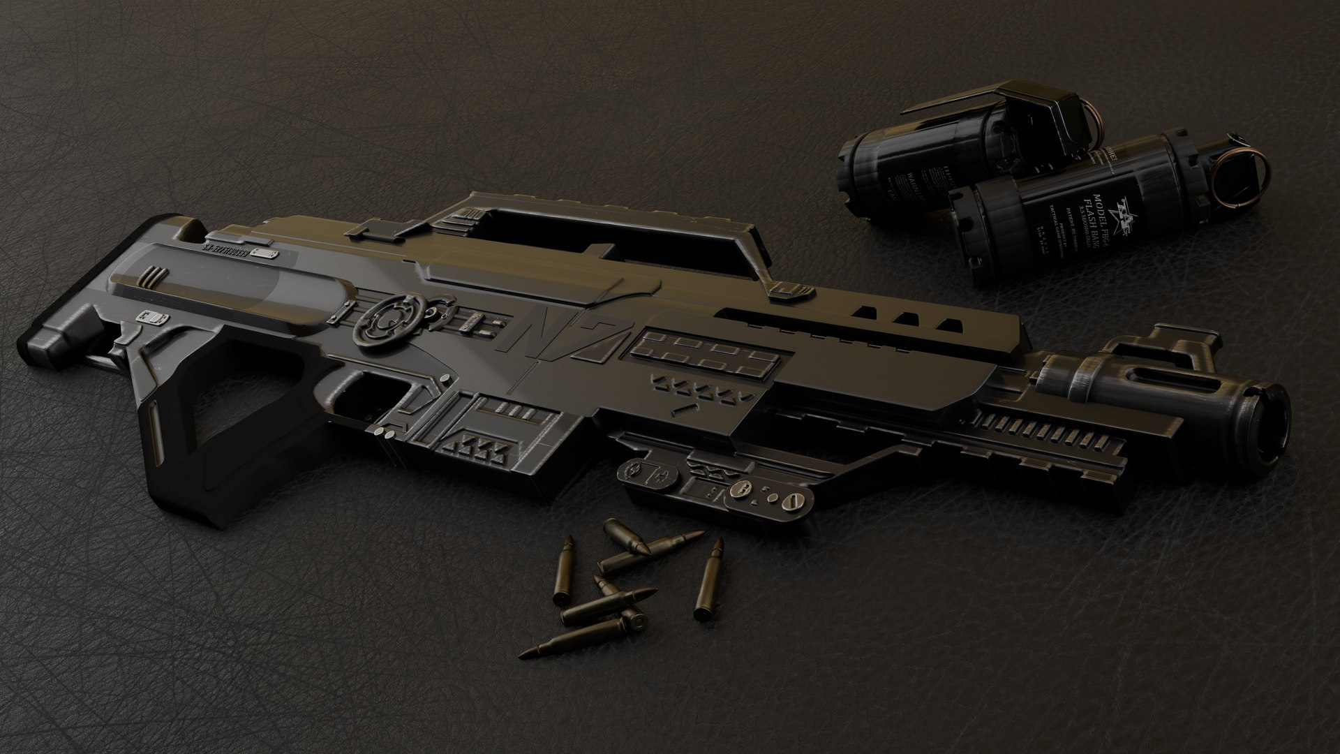 3D Model N7 ASSAULT RIFLE SILVER EDITION - TurboSquid 2235684