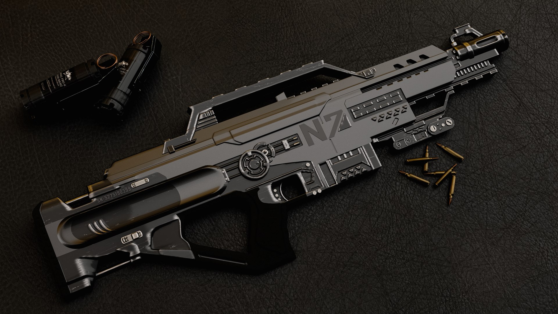 3D Model N7 ASSAULT RIFLE SILVER EDITION - TurboSquid 2235684