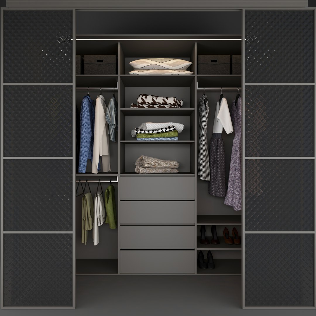 Wardrobe Dressing Clothes 3D - TurboSquid 1637880