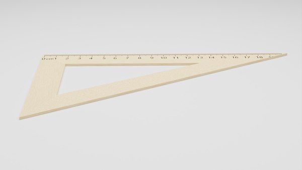 modèle 3D de Règle triangulaire - TurboSquid 1965599