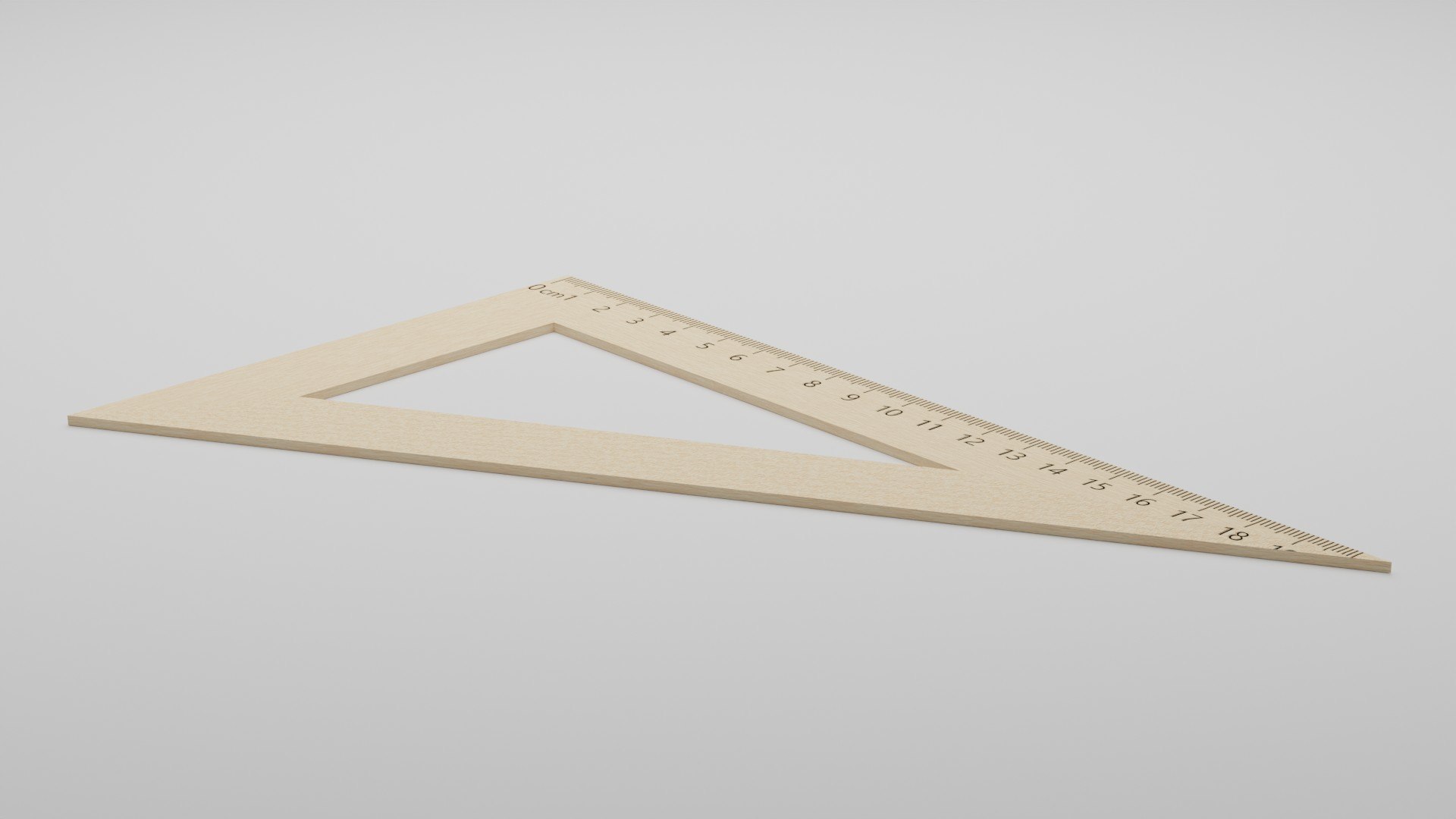 3D Triangle Ruler Model - TurboSquid 1965599