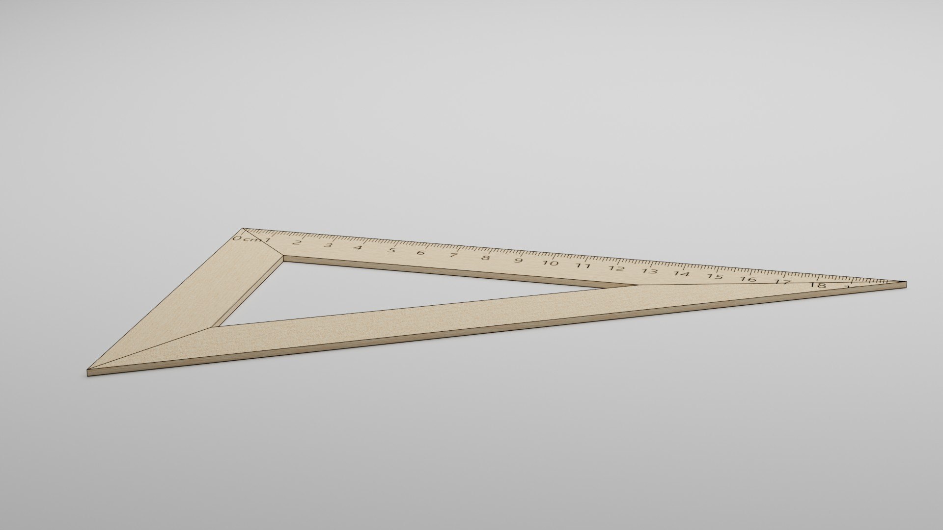 3D Triangle Ruler Model - TurboSquid 1965599