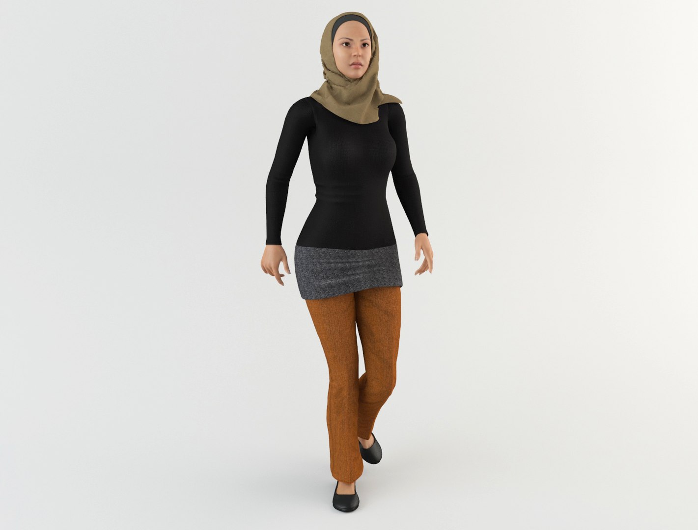 Young Arab Woman Model - TurboSquid 1207238