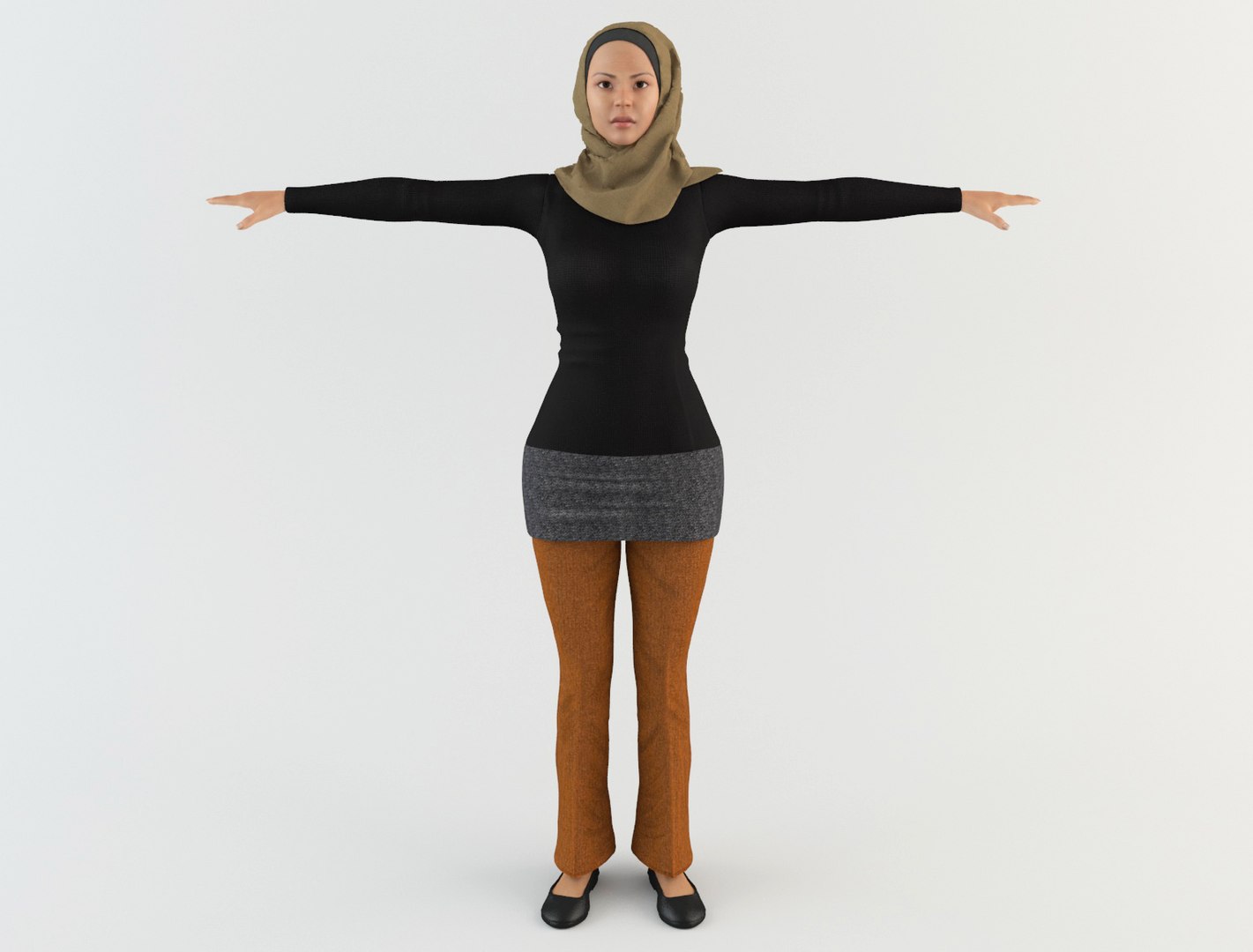 Young arab woman model - TurboSquid 1207238