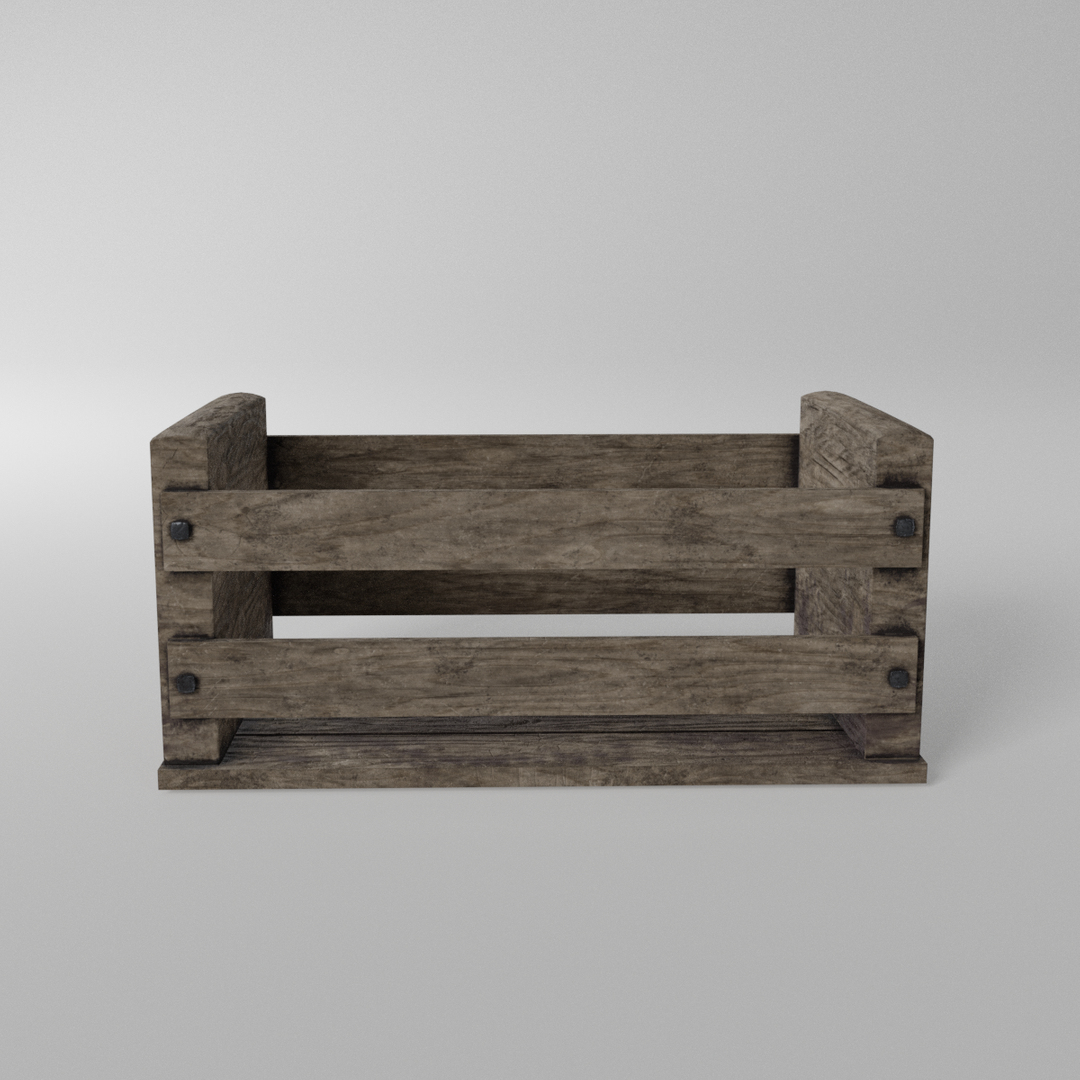 3D small wooden crate - TurboSquid 1501447