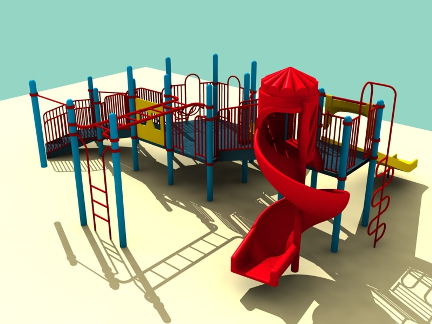 Children Playground 3d Model