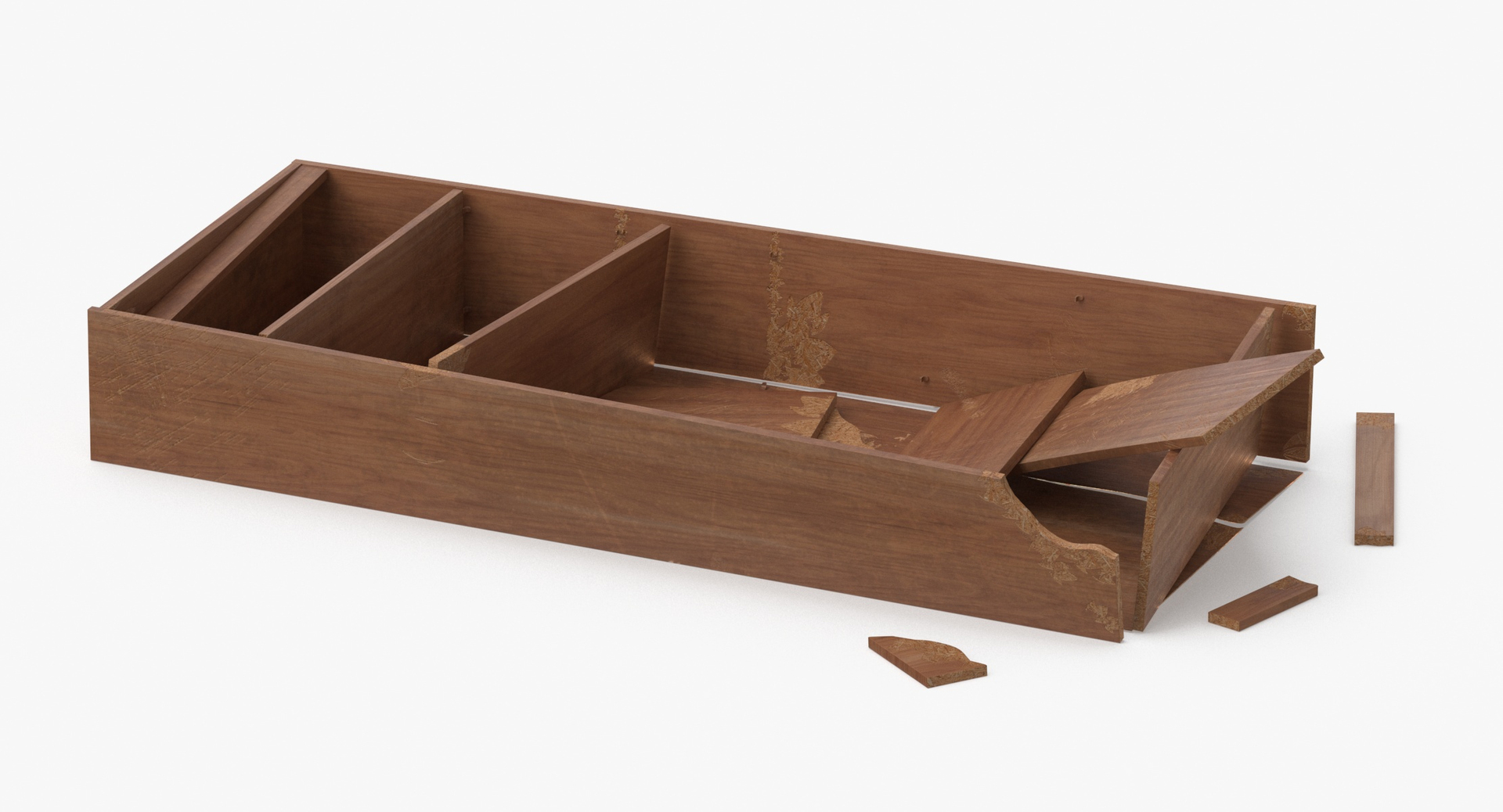 Damaged Bookcase Model - TurboSquid 1870825