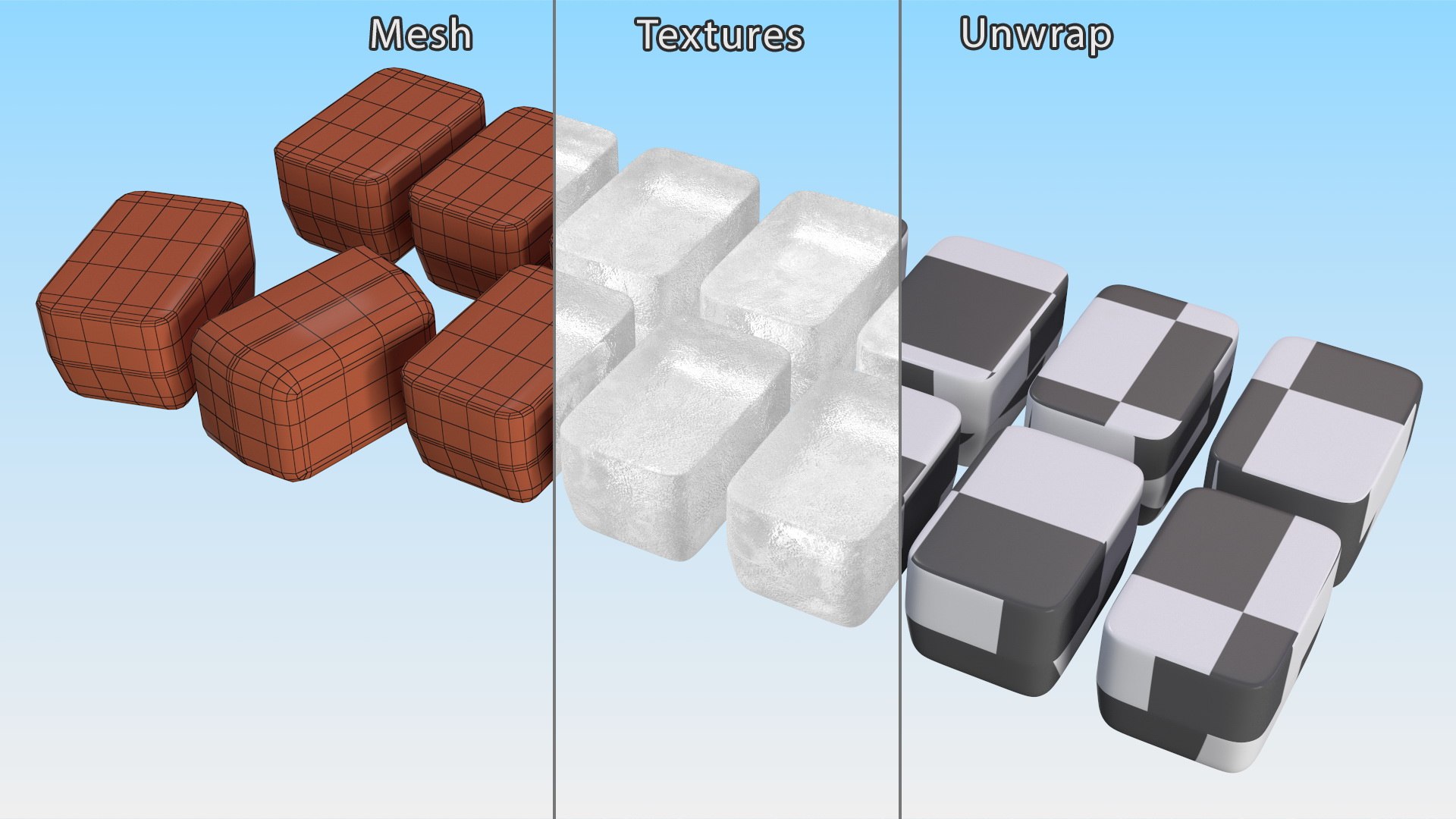 3D Ice Cubes Fresh From Mold - TurboSquid 2080713