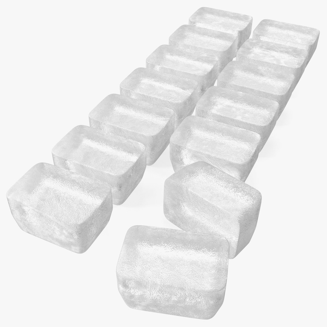 3D Ice Cubes Fresh from Mold - TurboSquid 2080713