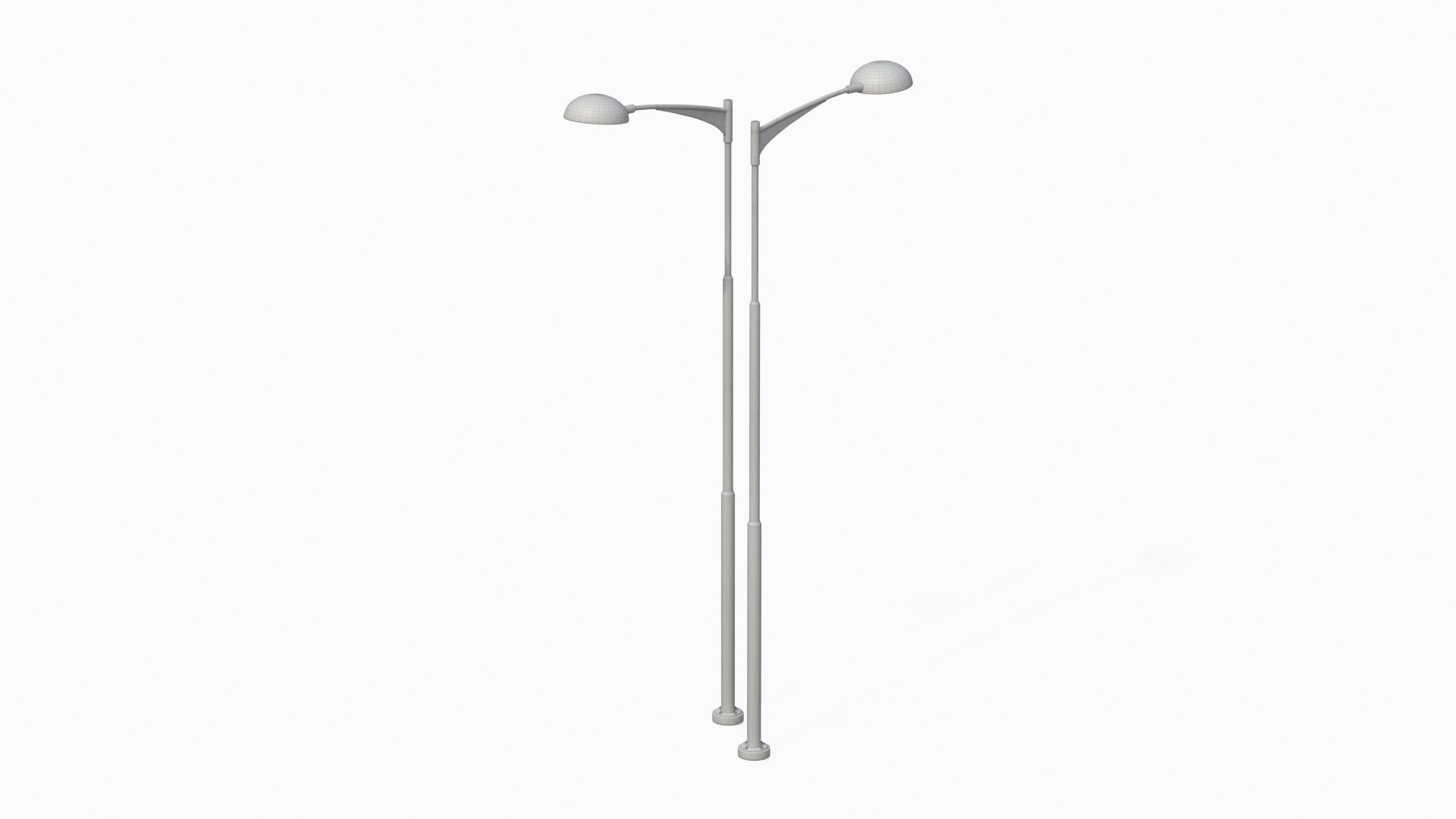 3D Model Street Light - Modern Curved Arm - TurboSquid 2578377