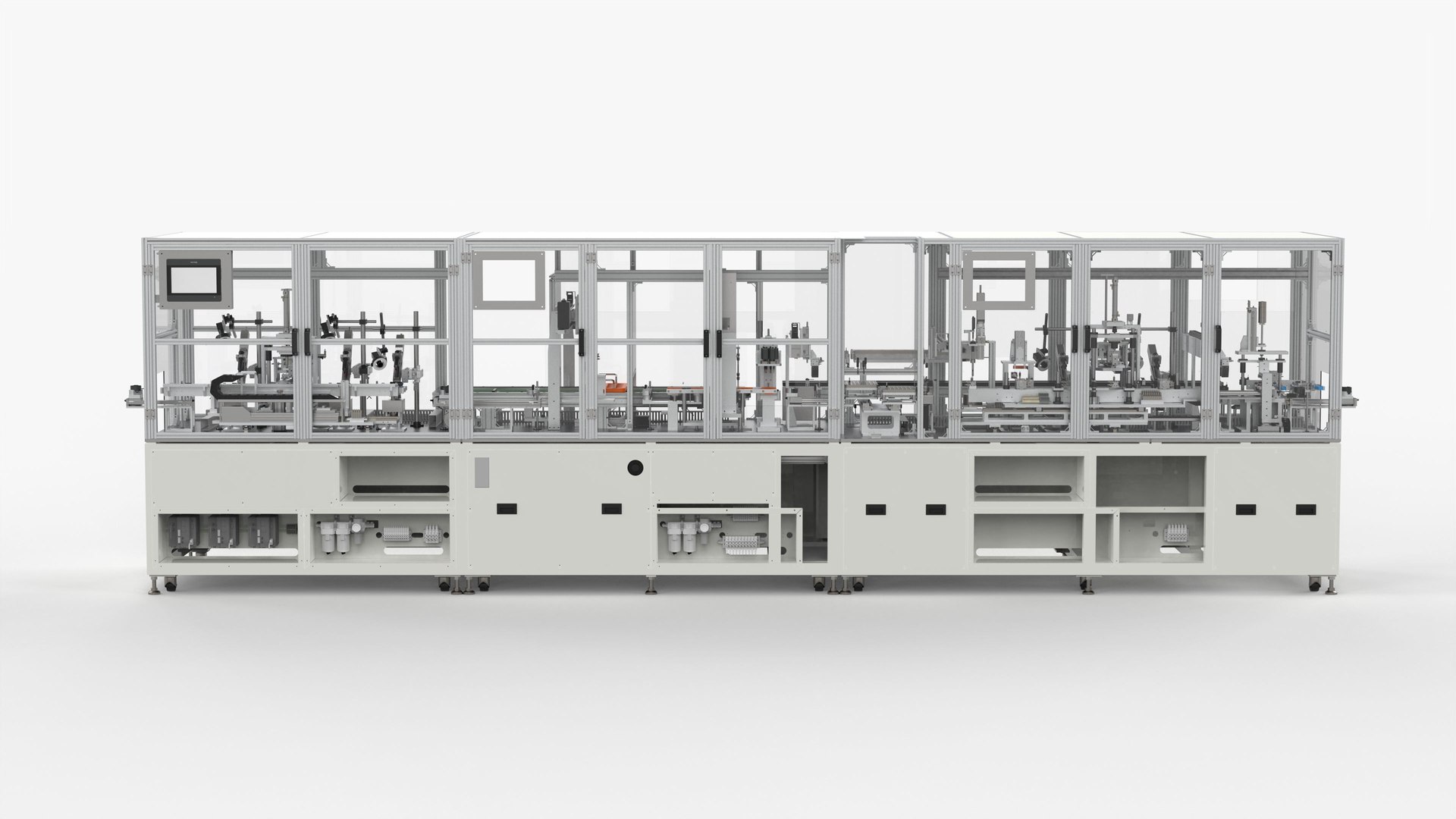 Automatic Vacuum Cleaner Motor Assembly Line Model - TurboSquid 1980025