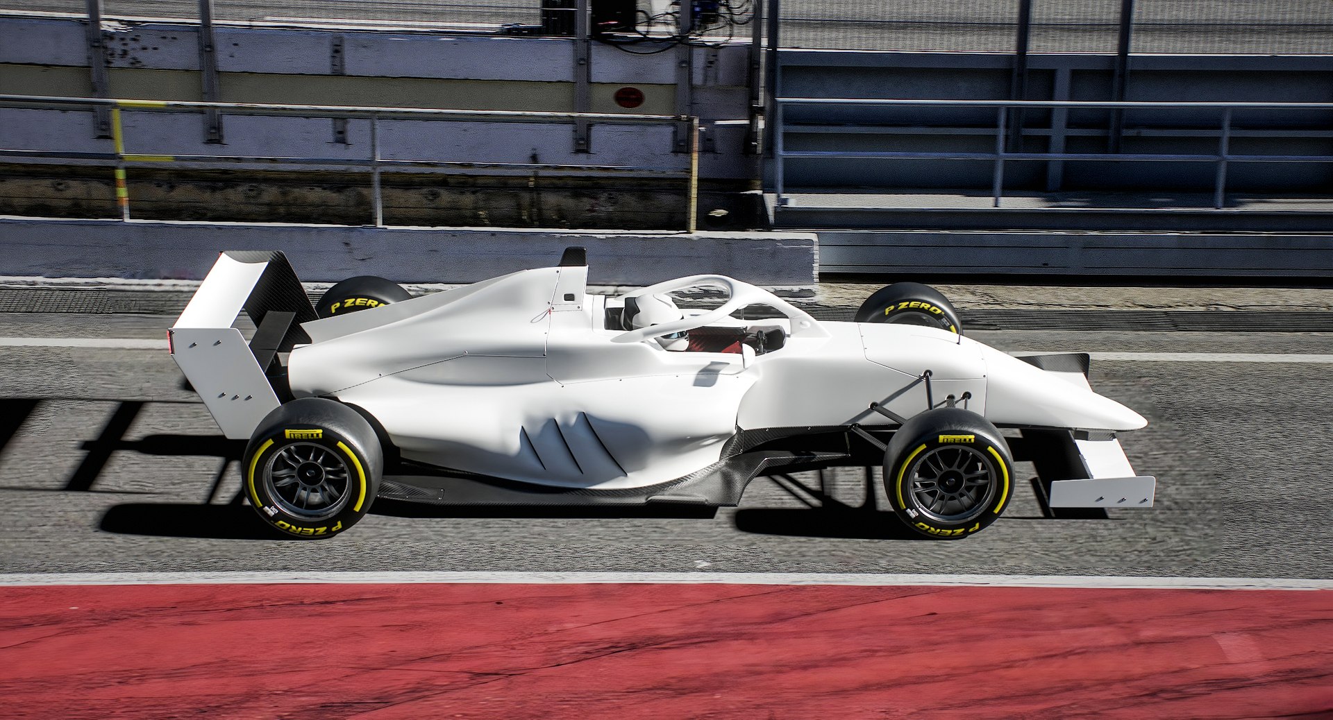 3D Formula 4 Tatuus F4-T-421 2024 Race Car White Mockup - TurboSquid ...