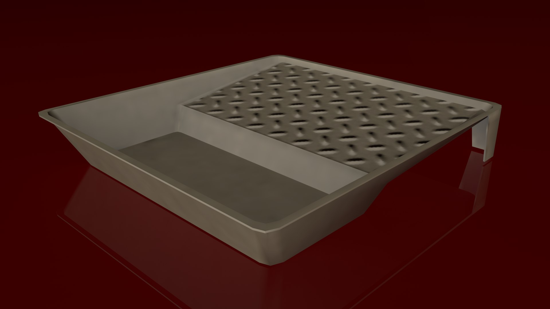 3D Model Paint Roller Pan Lowpoly - TurboSquid 1876982