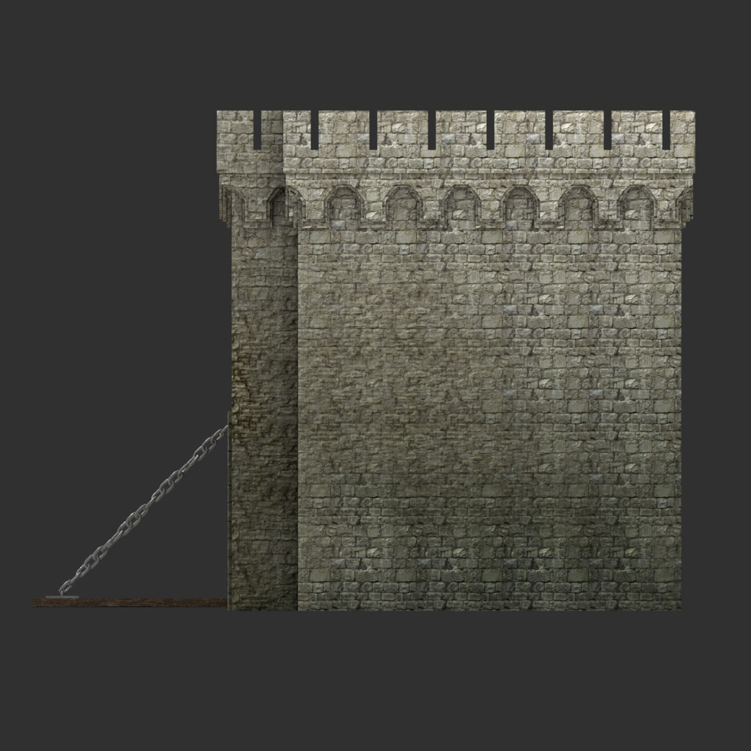 Blender gate medieval 3D model - TurboSquid 1341165