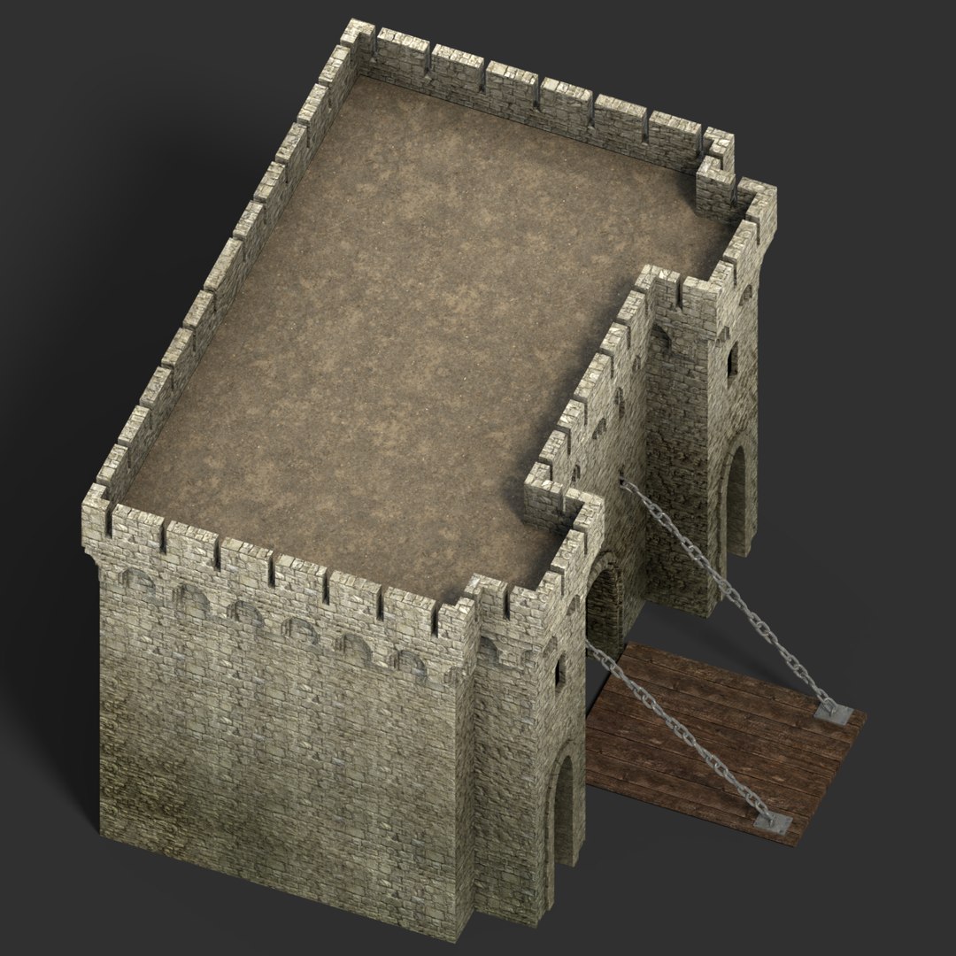 Blender gate medieval 3D model - TurboSquid 1341165
