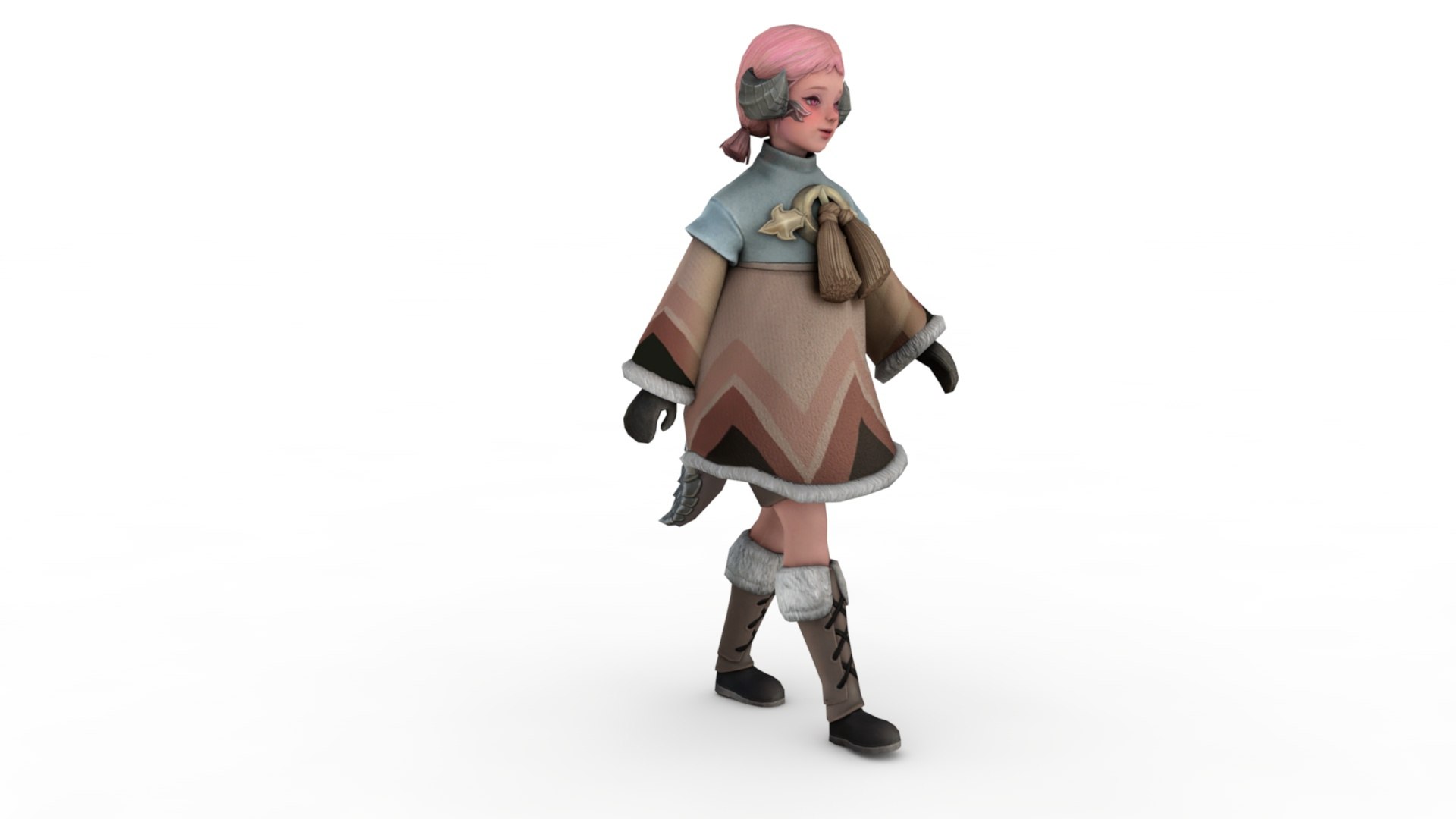 Anime Cute Drake Girl 3D Model - TurboSquid 1968756