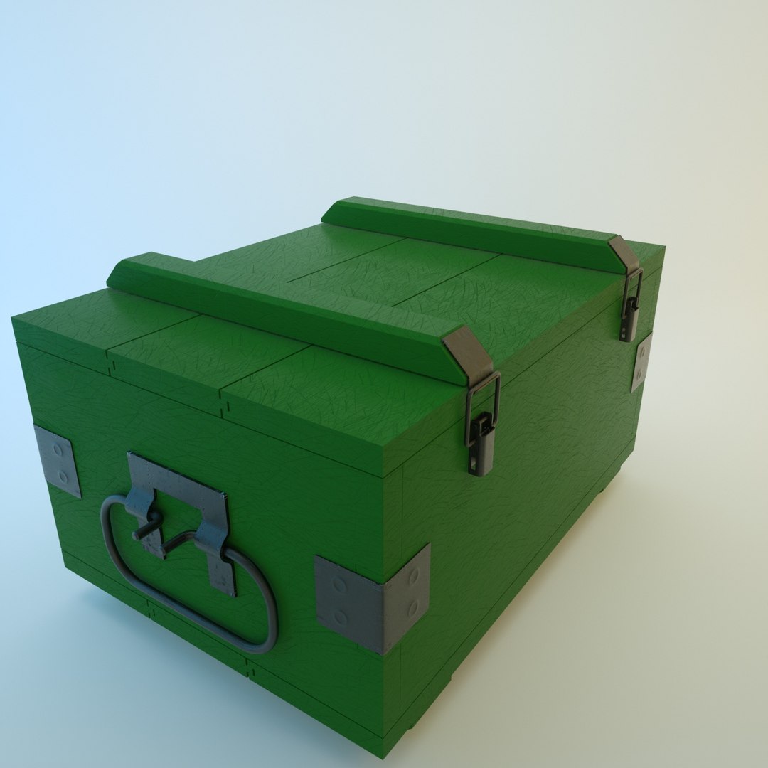 Military box 3D model - TurboSquid 1453564