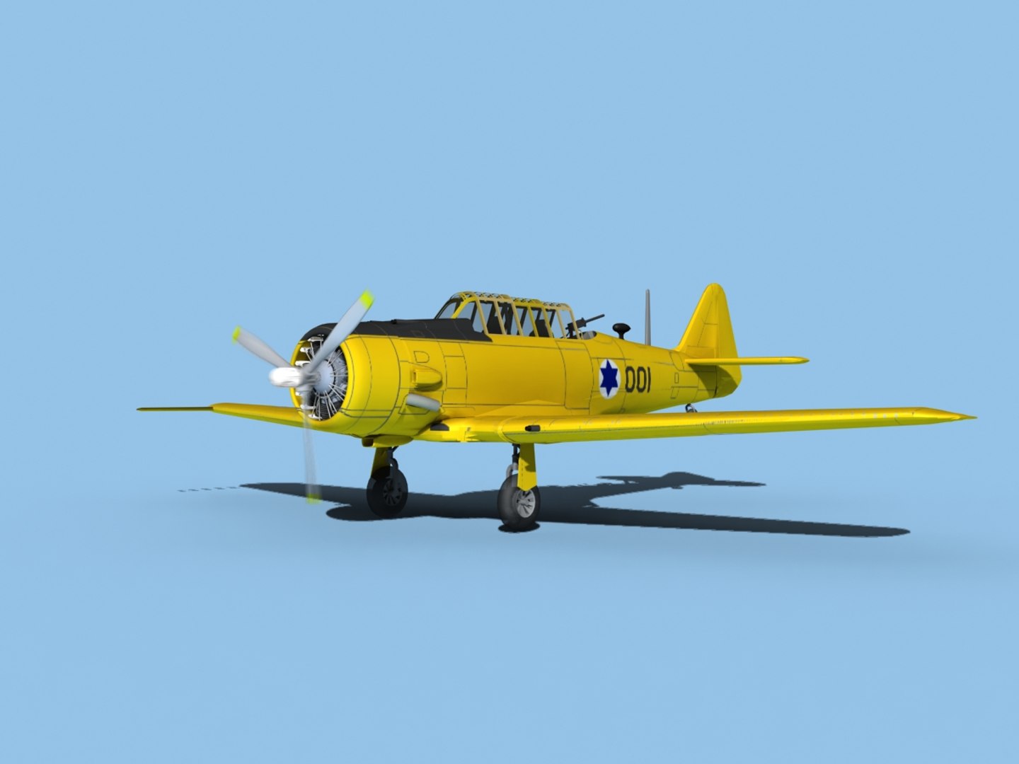 At-6 Texan North American Model - TurboSquid 1489352