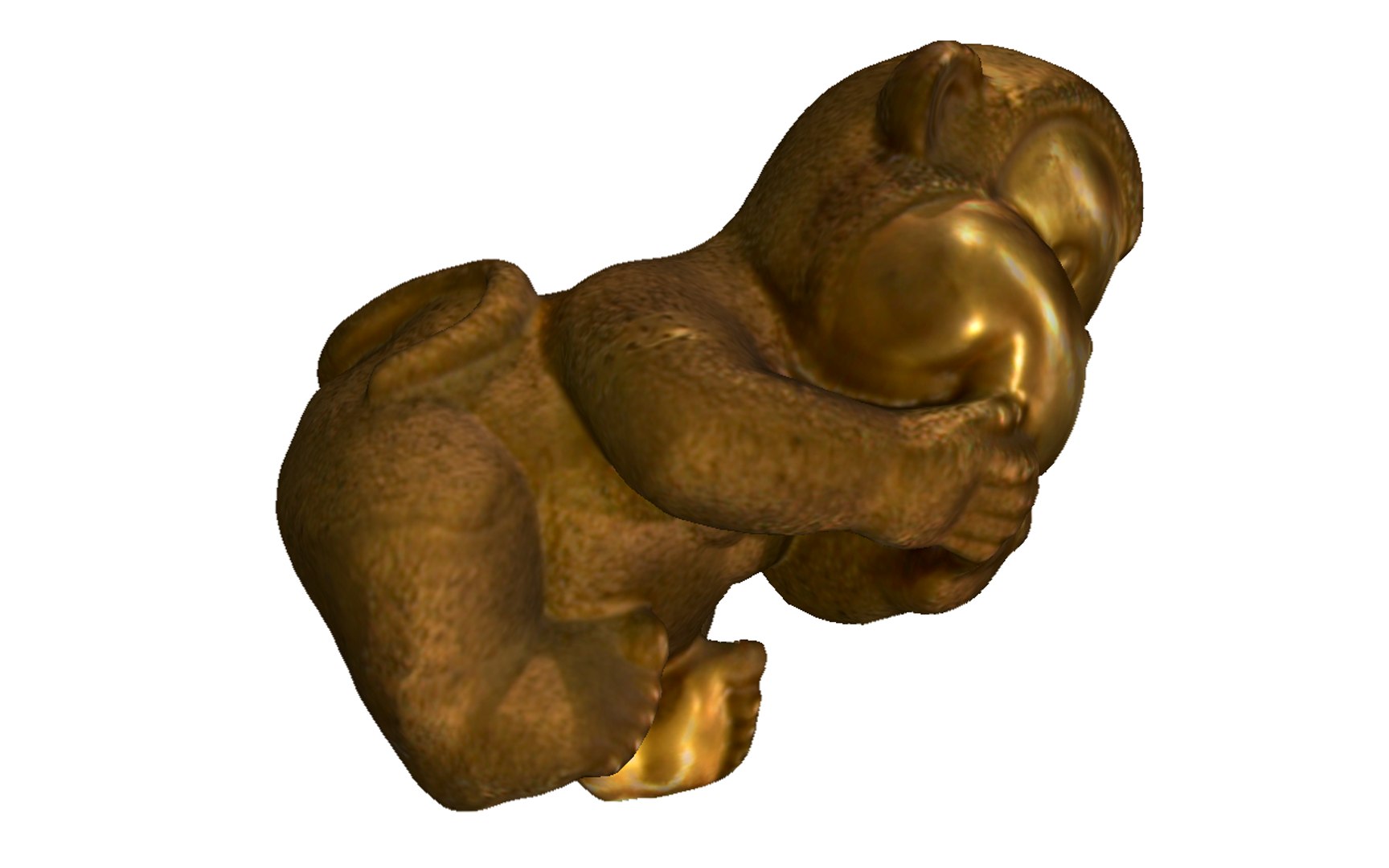 3D Metal Monkey - TurboSquid 1622498