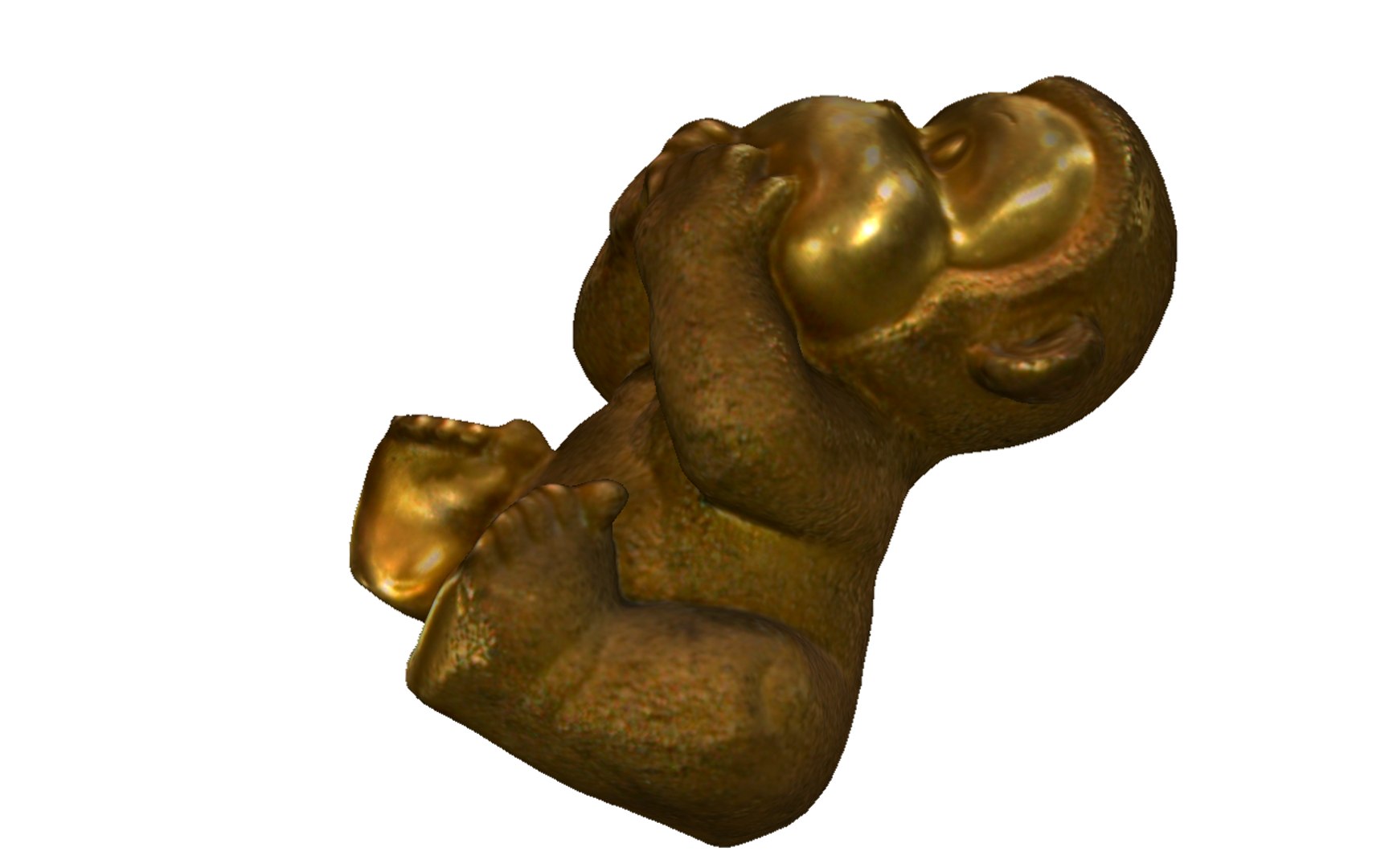 3D Metal Monkey - TurboSquid 1622498