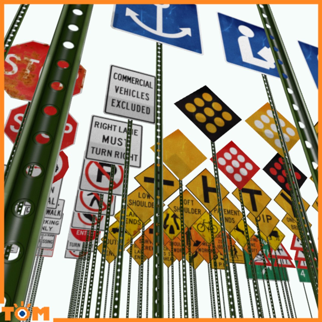 3d Street Traffic Sign