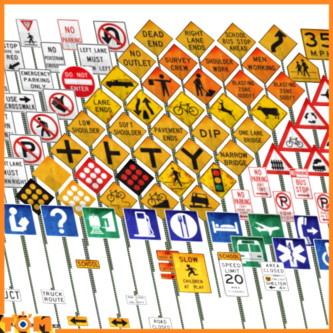 3d Street Traffic Sign