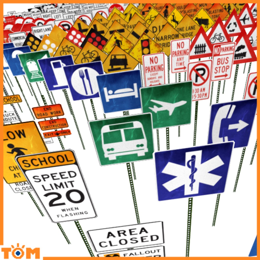 3d Street Traffic Sign