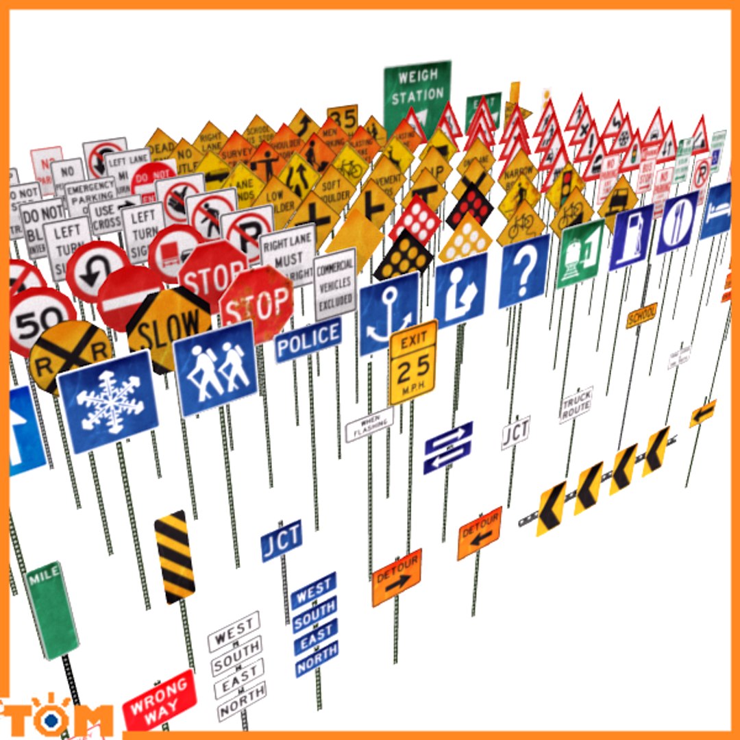 3d Street Traffic Sign