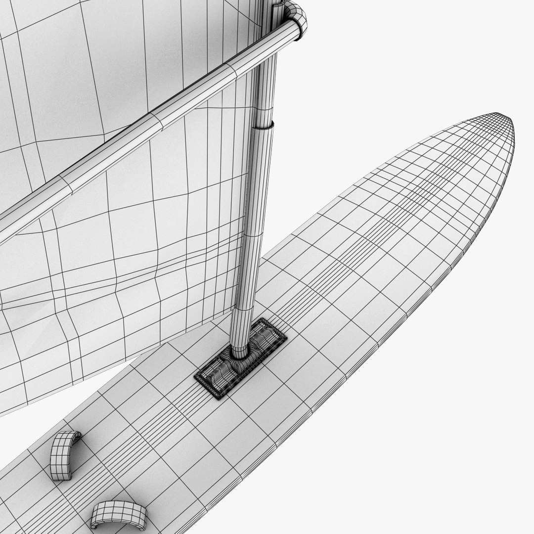 3d Windsurfing Board Model