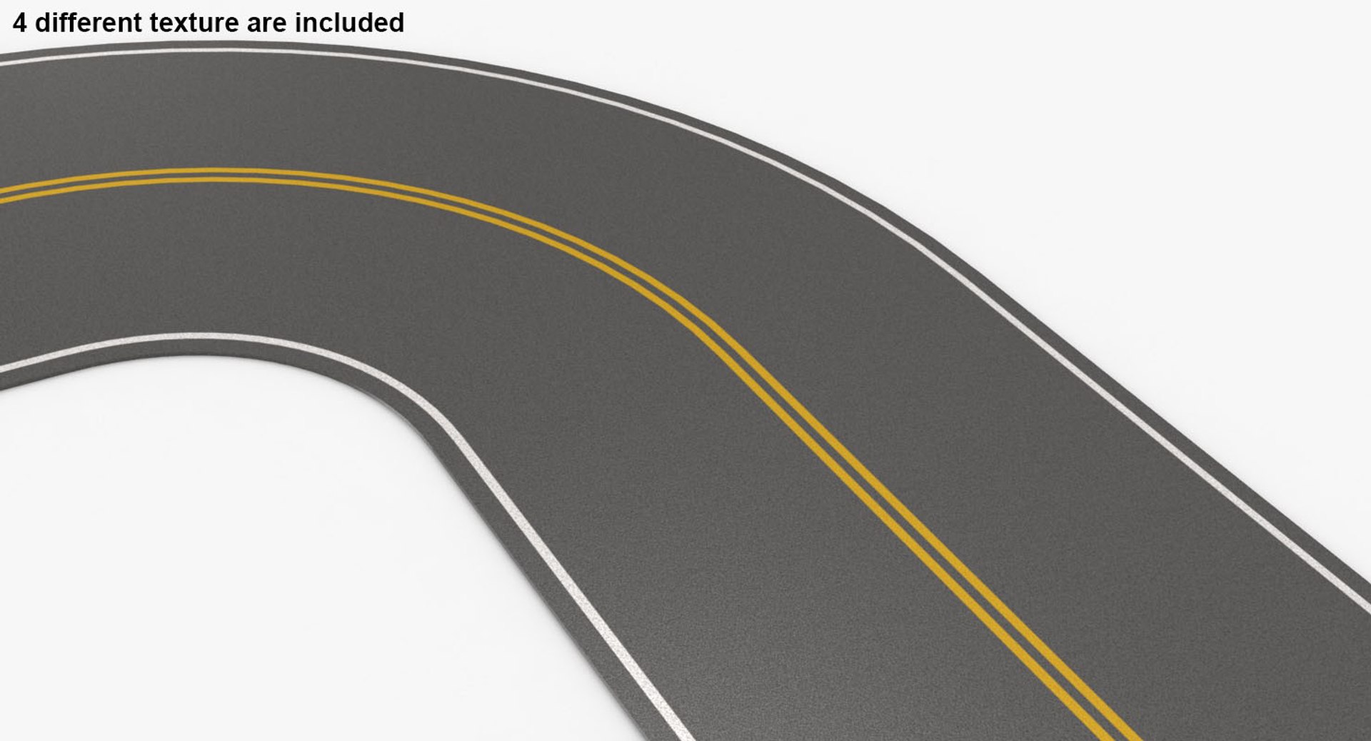 3D Bitumen Road 2 - TurboSquid 1393007