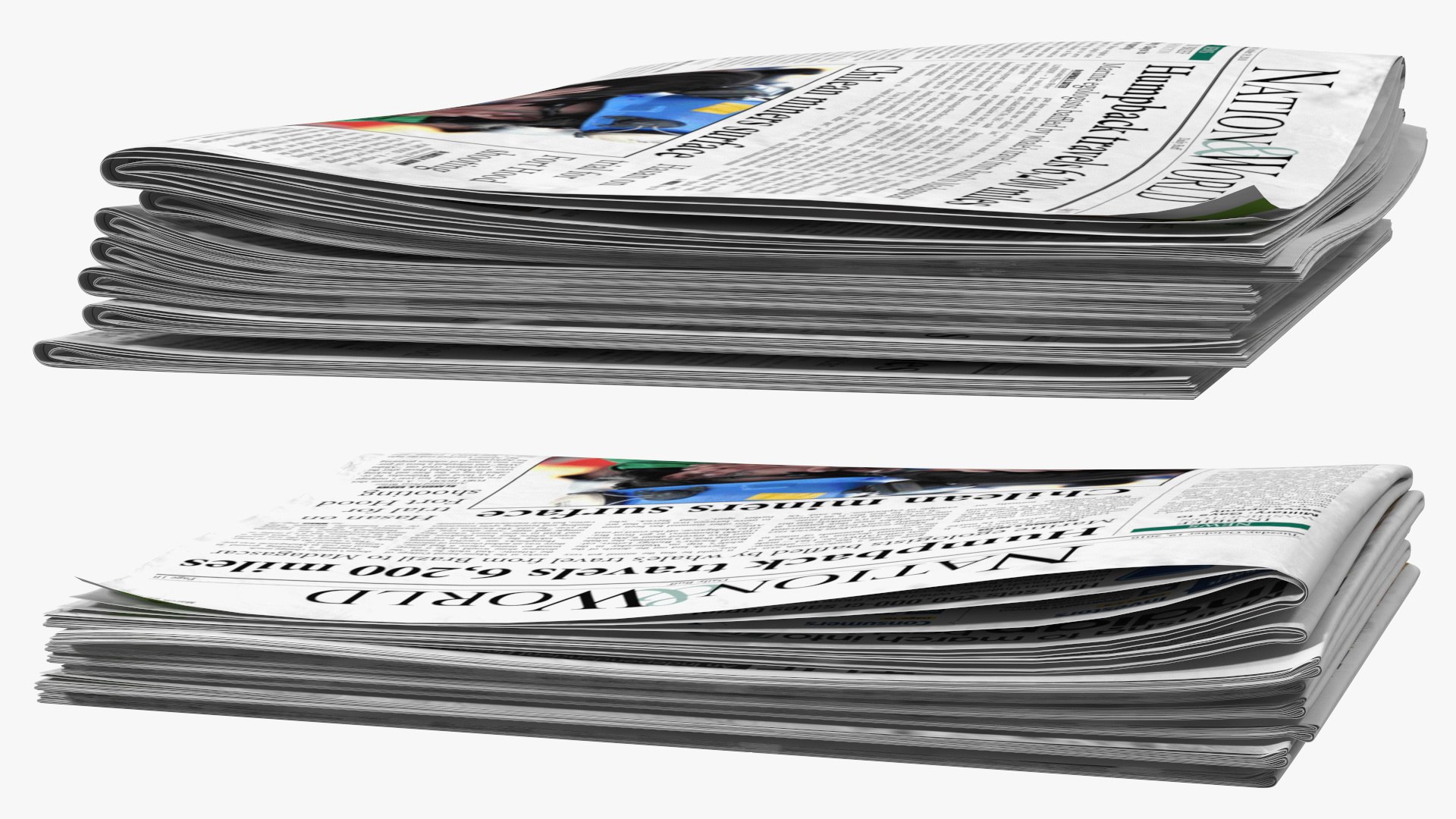 3D Newspaper Stack model - TurboSquid 2133241