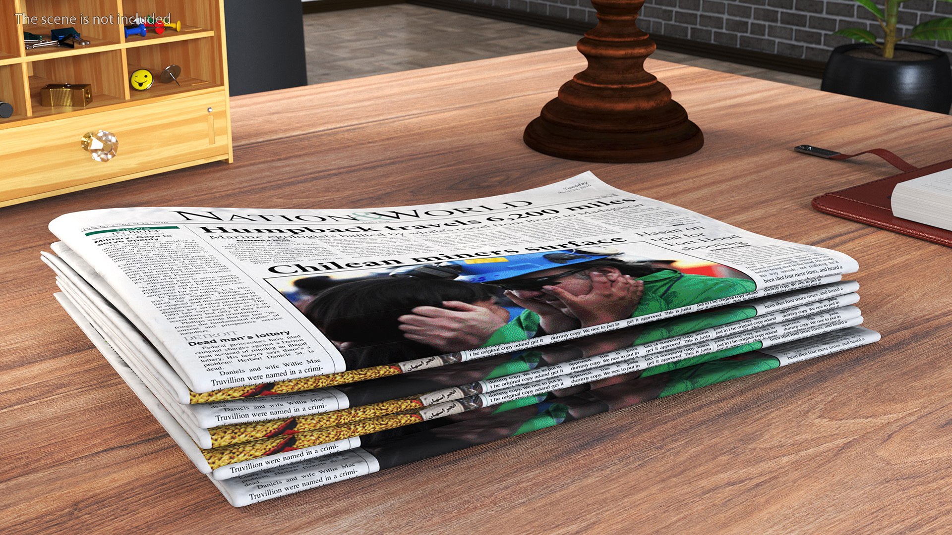 3D Newspaper Stack Model - TurboSquid 2133241