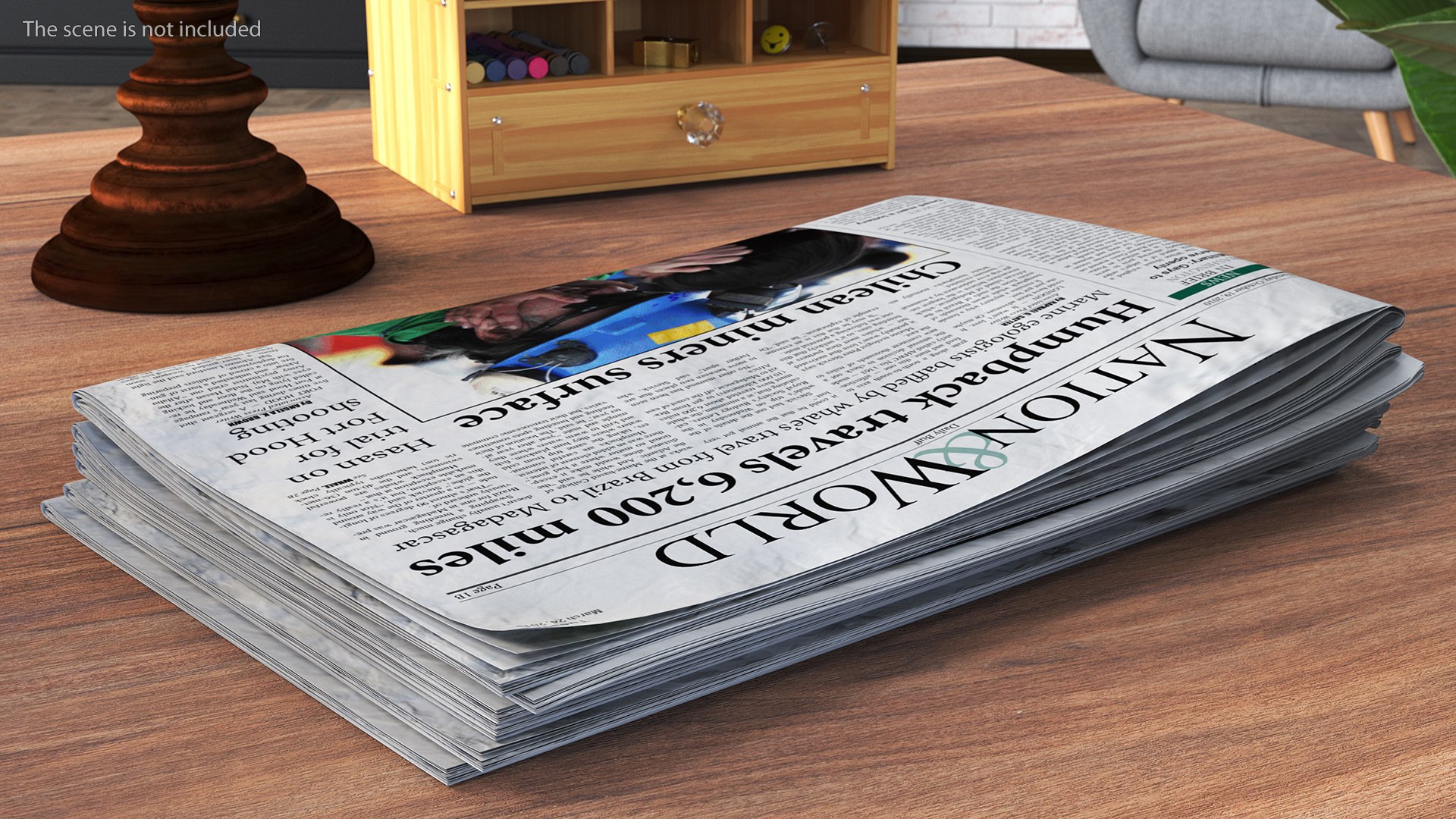 3D Newspaper Stack Model - TurboSquid 2133241