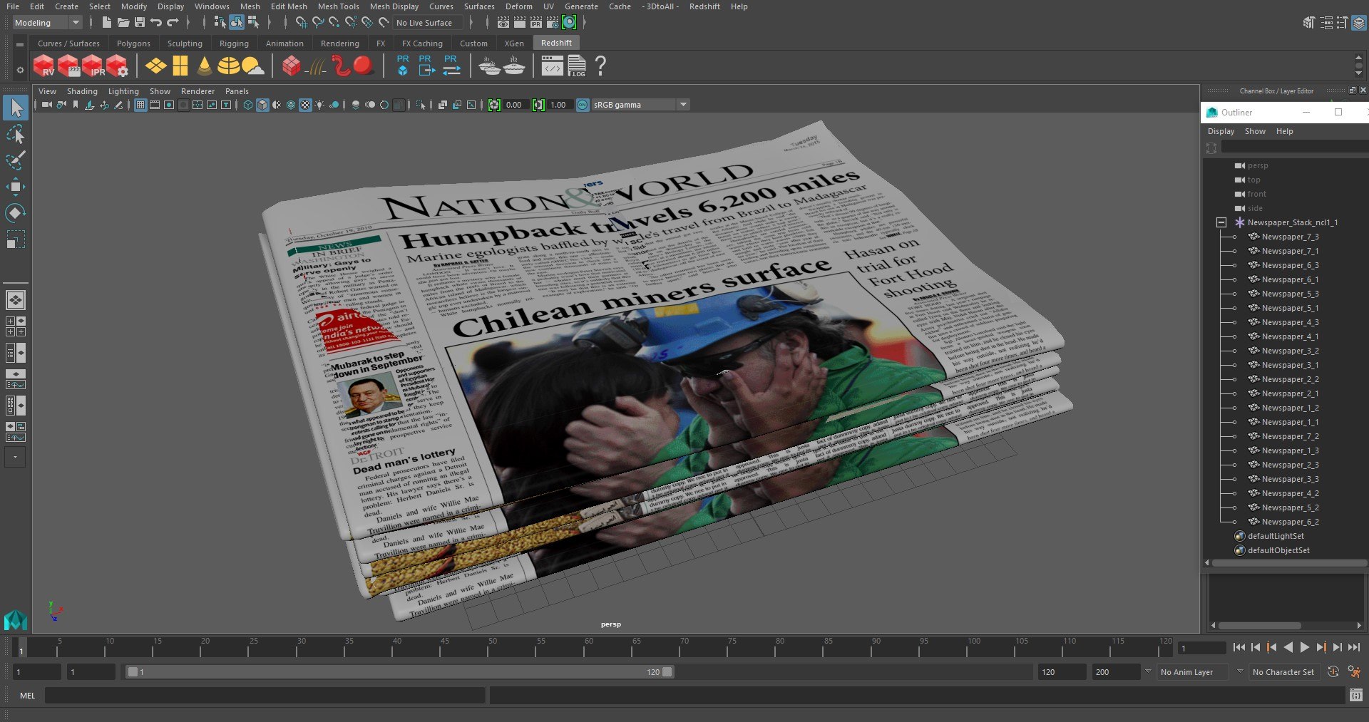 3D Newspaper Stack model - TurboSquid 2133241