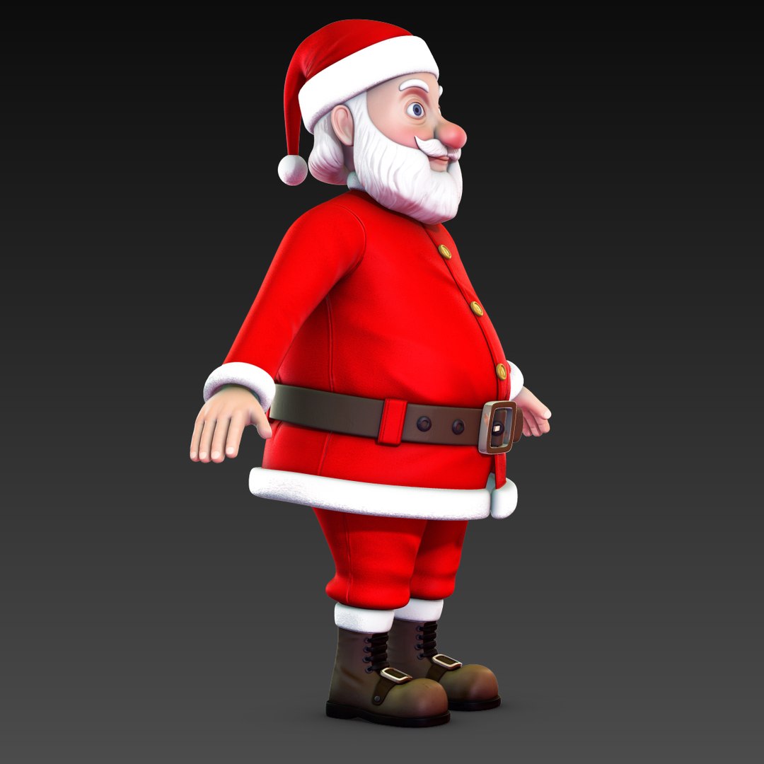 3d Santa Claus Model