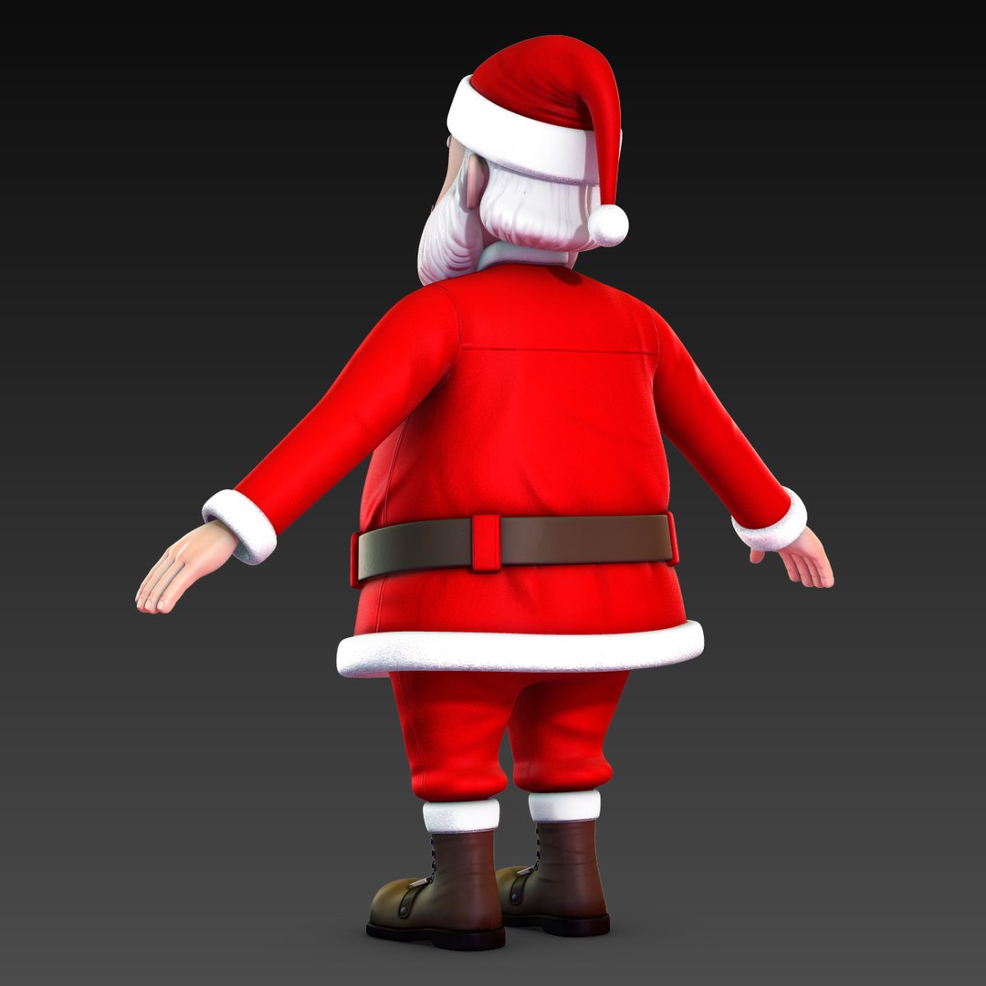 3d Santa Claus Model